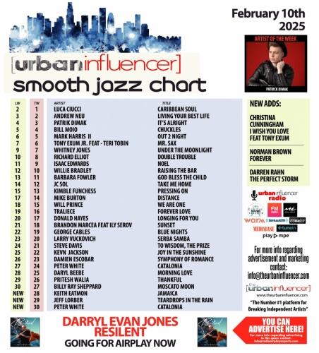 Smooth Jazz Chart: Feb 10th 2025