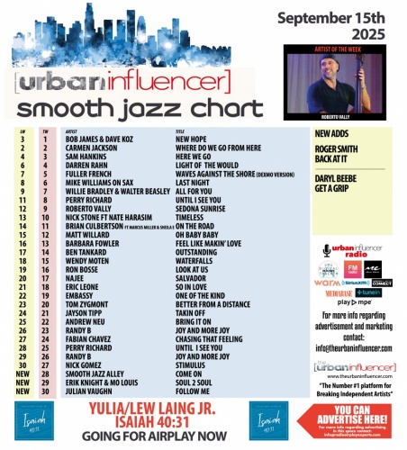 Smooth Jazz Chart: Sep 15th 2025